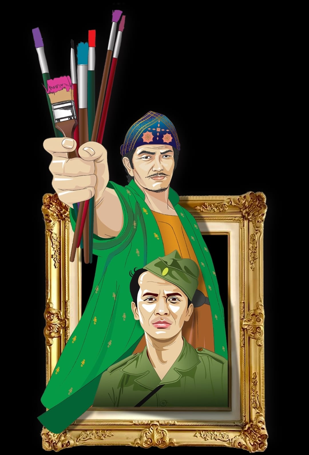 Lomba Lukis - Mewarnai Dua Pahlawan Sumsel: Menggores Warna, Menyalakan ...